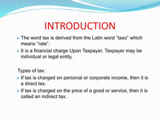 Income tax in pakistan | PPTX
