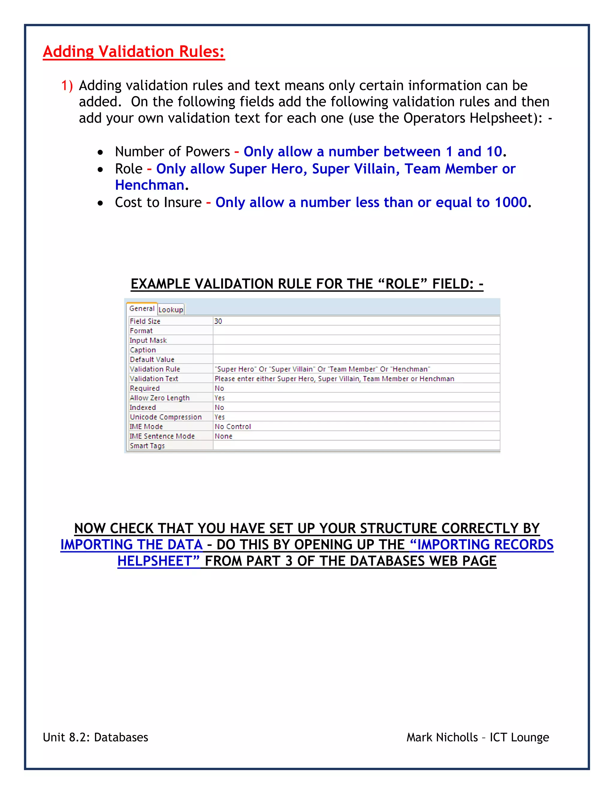 1 Creating A Database Task Pdf