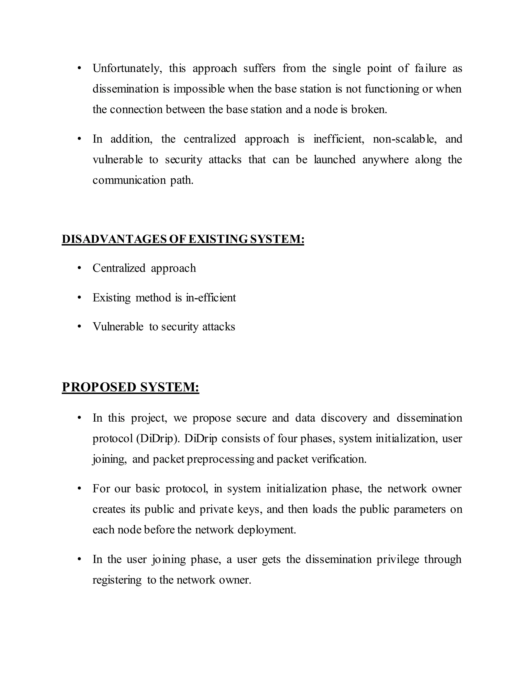 Secure Distibuted Data Discovery And Dissemination In Wsn Docx Computer Networking Computing