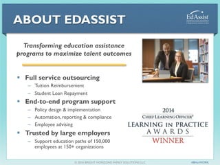 Beyond Reimbursement: Education Assistance as a Talent Management Tool ...