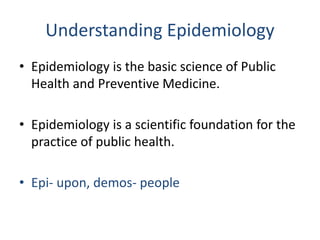 Introduction to Epidemiology | PPT