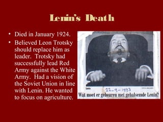 HISTORY YEAR 11 CAMBRIDGE IGCSE - RUSSIAN REVOLUTION | PPT
