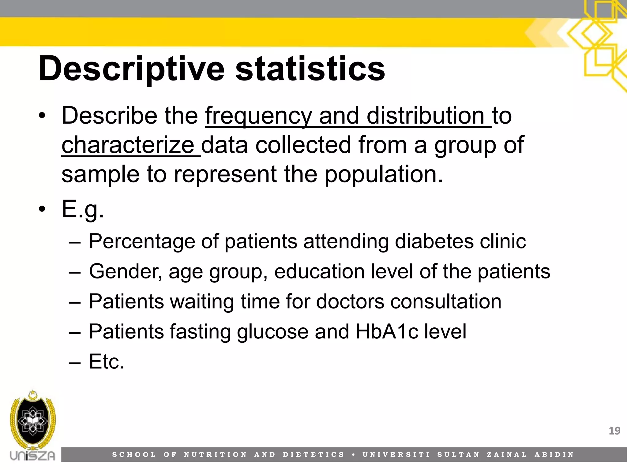 1. Introduction to biostatistics | PDF