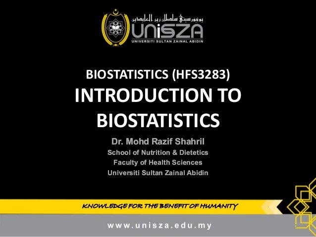 1 Introduction To Biostatistics