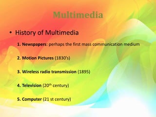 Introduction to Multimedia | PPTX