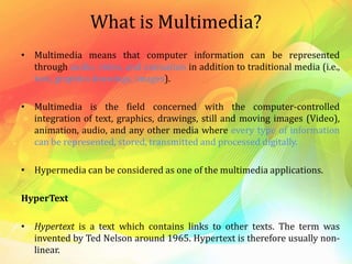 Introduction to Multimedia | PPTX