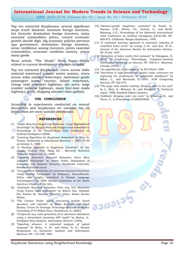 Keyphrase Extraction Using Neighborhood Knowledge Pdf