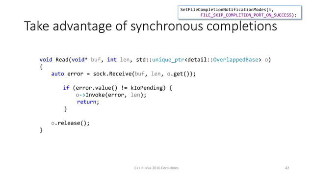 Gor Nishanov, C++ Coroutines – a negative overhead abstraction | PPTX | Programming Languages ...