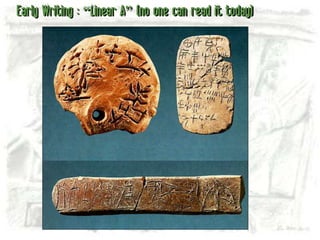 Mycenaean Writing