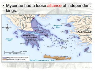Mycenaean Empire Map