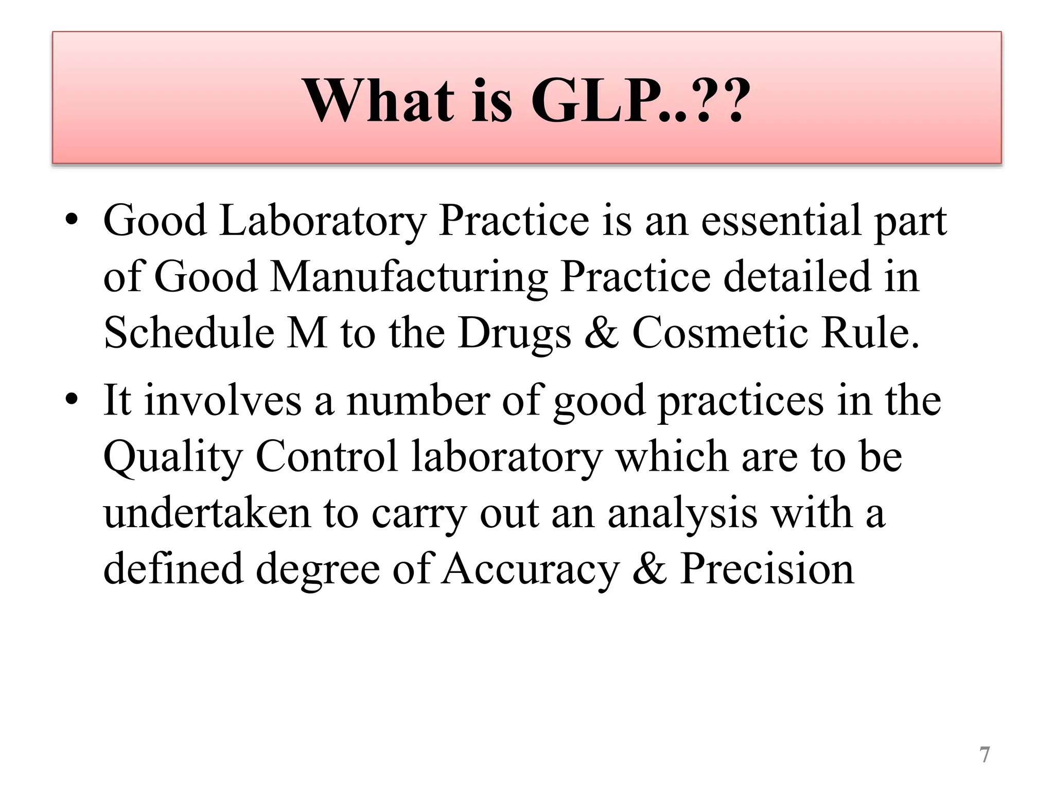 good laboratory practices | PPTX