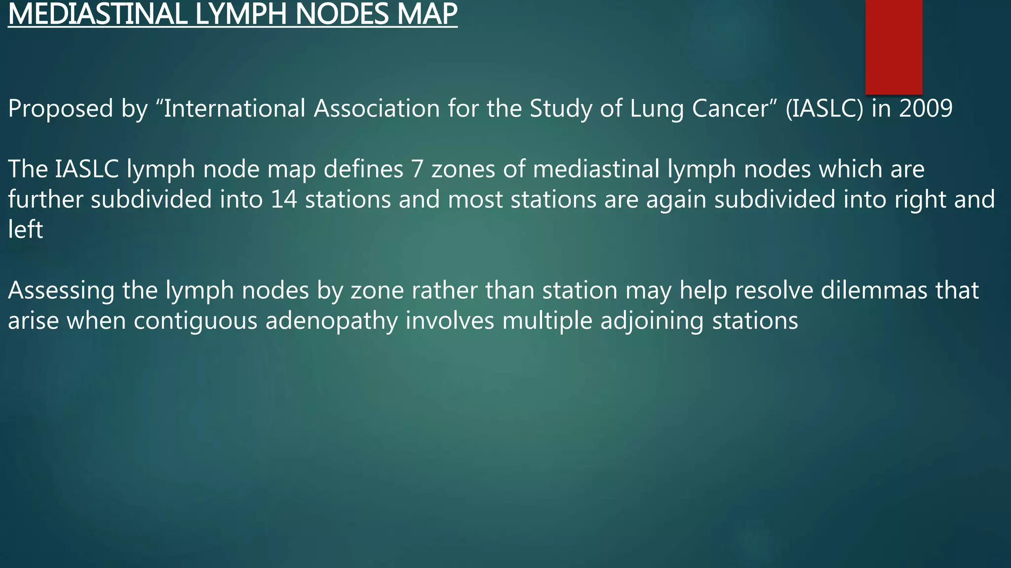 radiological anatomy of thoracic lymph nodes | PPTX