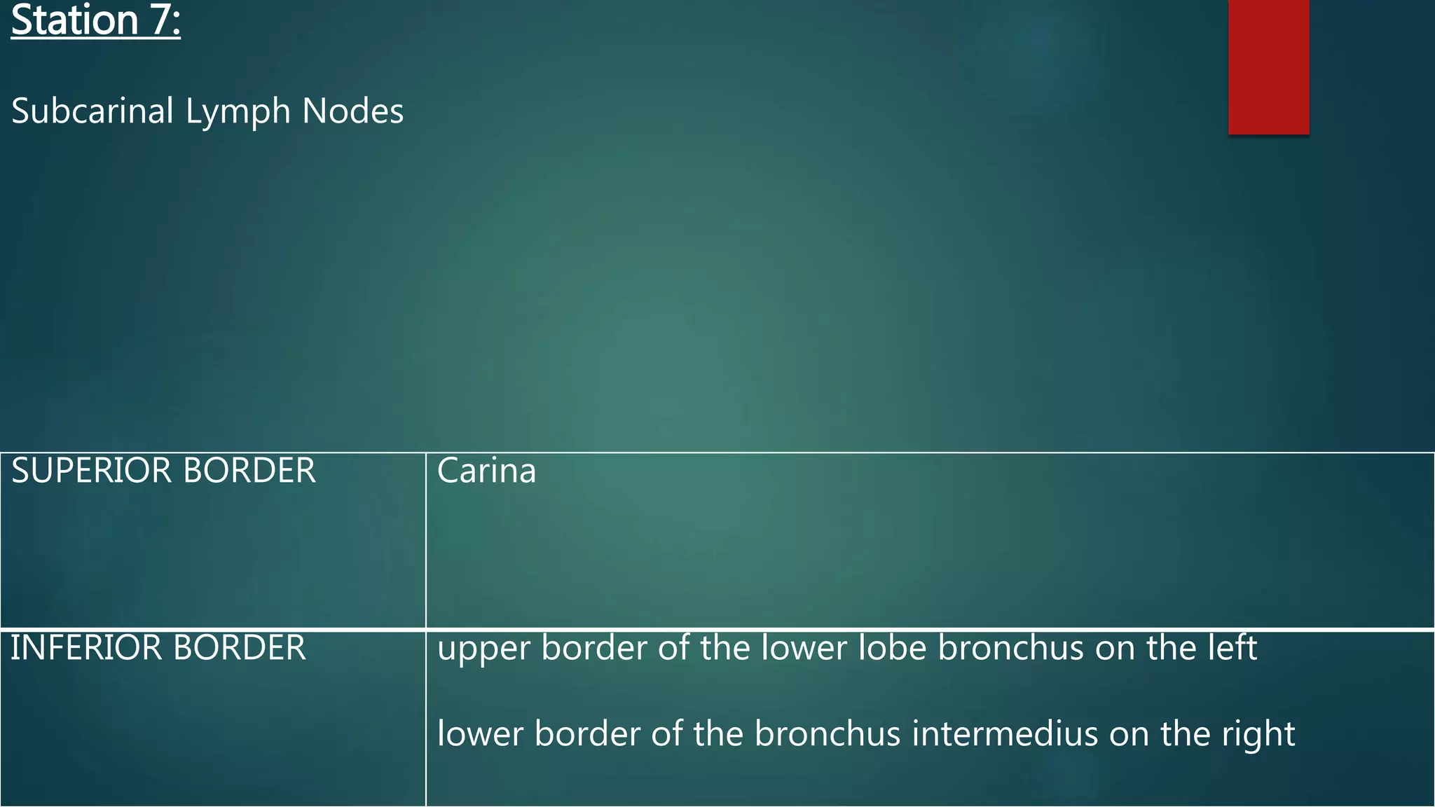 radiological anatomy of thoracic lymph nodes | PPTX