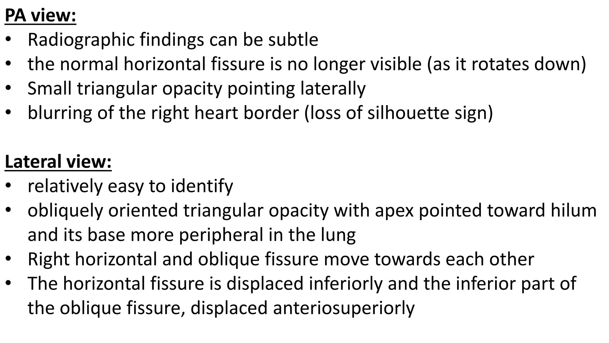right middle lobe collapse | PPTX