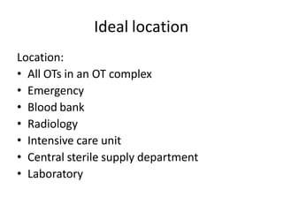 What is operation theater for all level of health pro | PPT