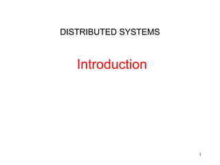 Distributed Systems | PPT