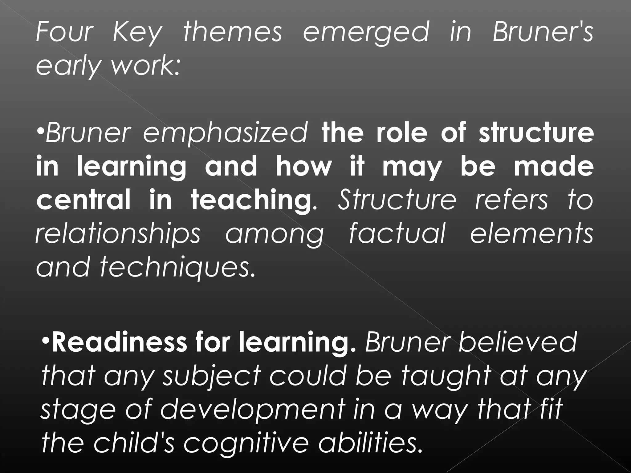 1.14 jerome brunertheory of learning | PPT