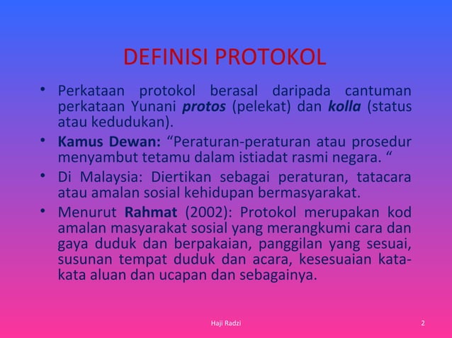 1. protokol dalam majlis rasmi | PPT