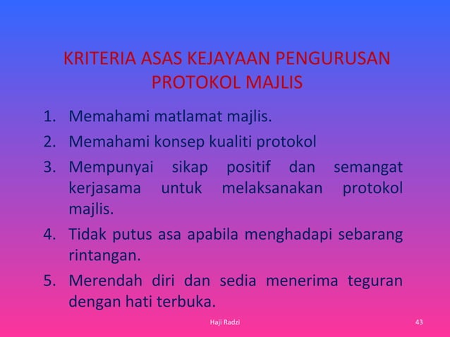 1. protokol dalam majlis rasmi | PPT