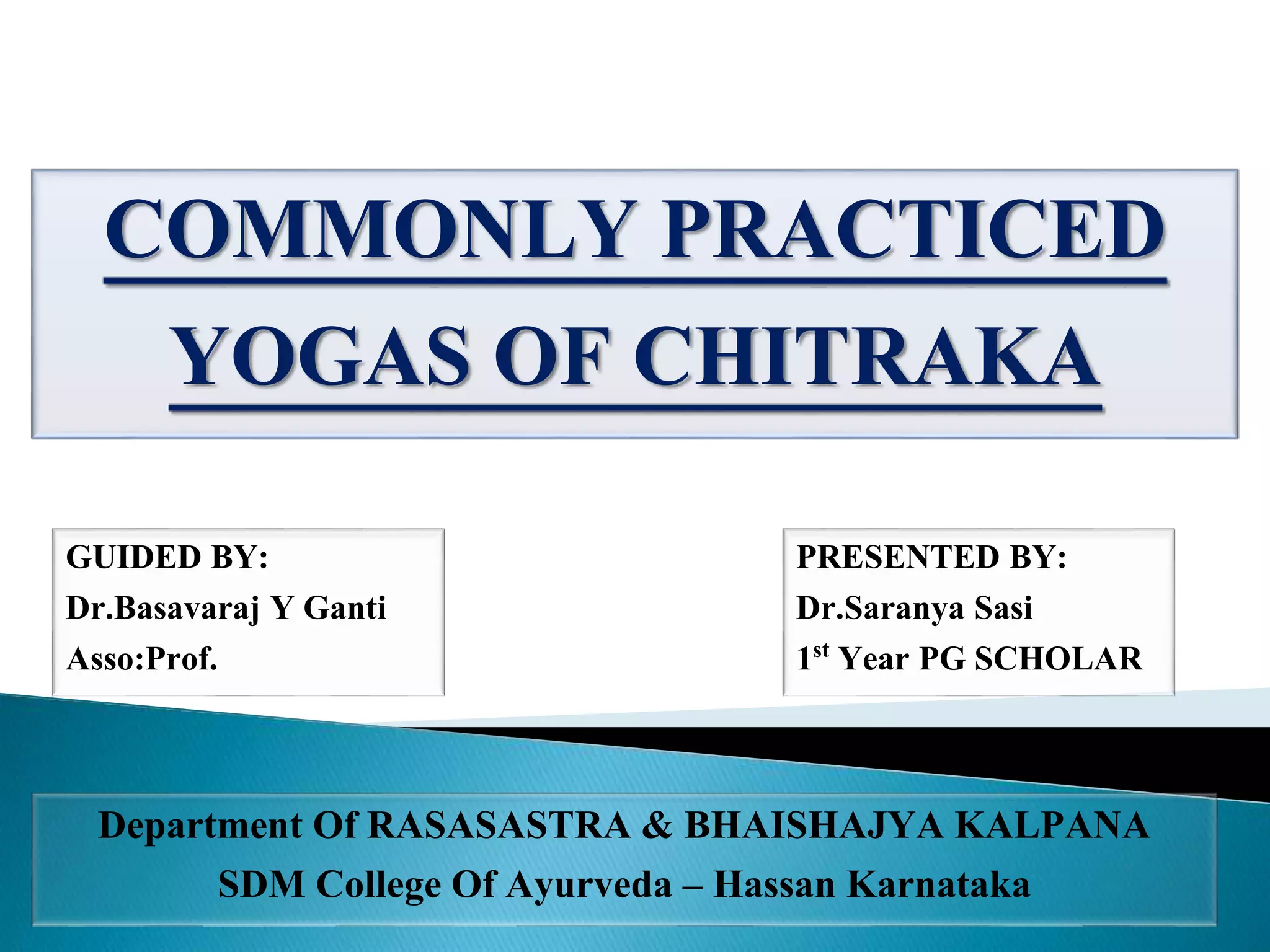 1.chitraka yogas 27 1-16 | PPTX