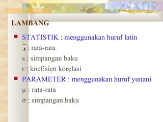 1. konsep dasar statistik | PPT