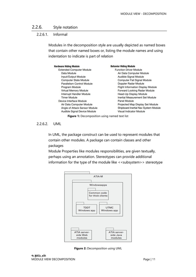 module view decomposition | PDF