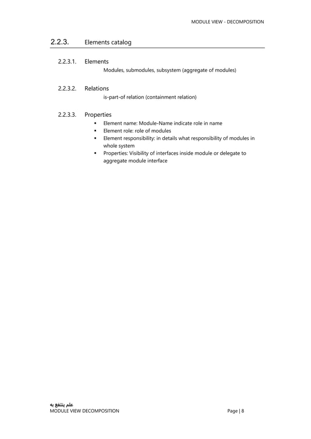 module view decomposition | PDF