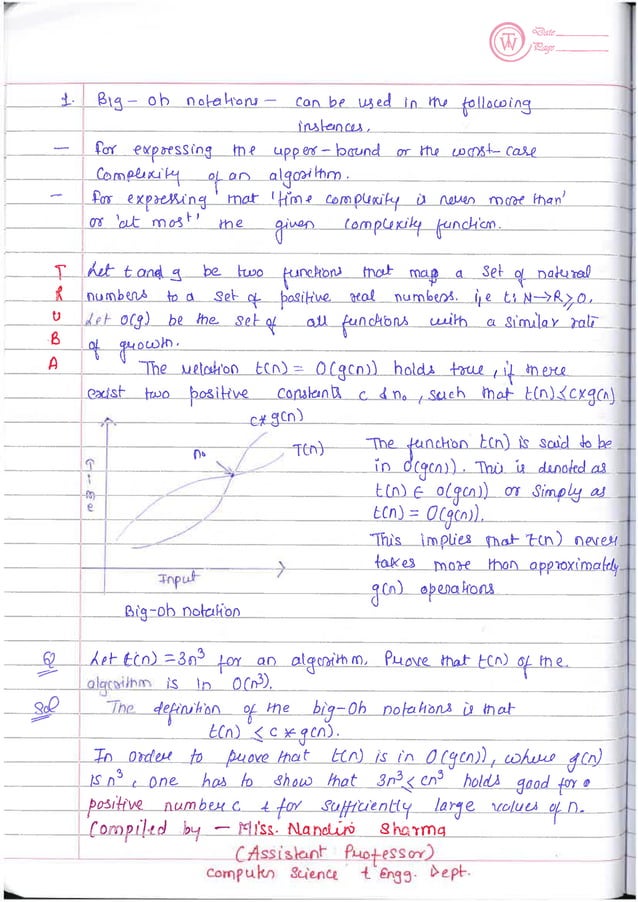 Data Structure Notes Part-1 | PDF