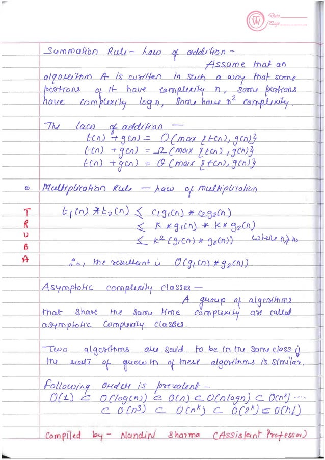 Data Structure Notes Part-1 | PDF