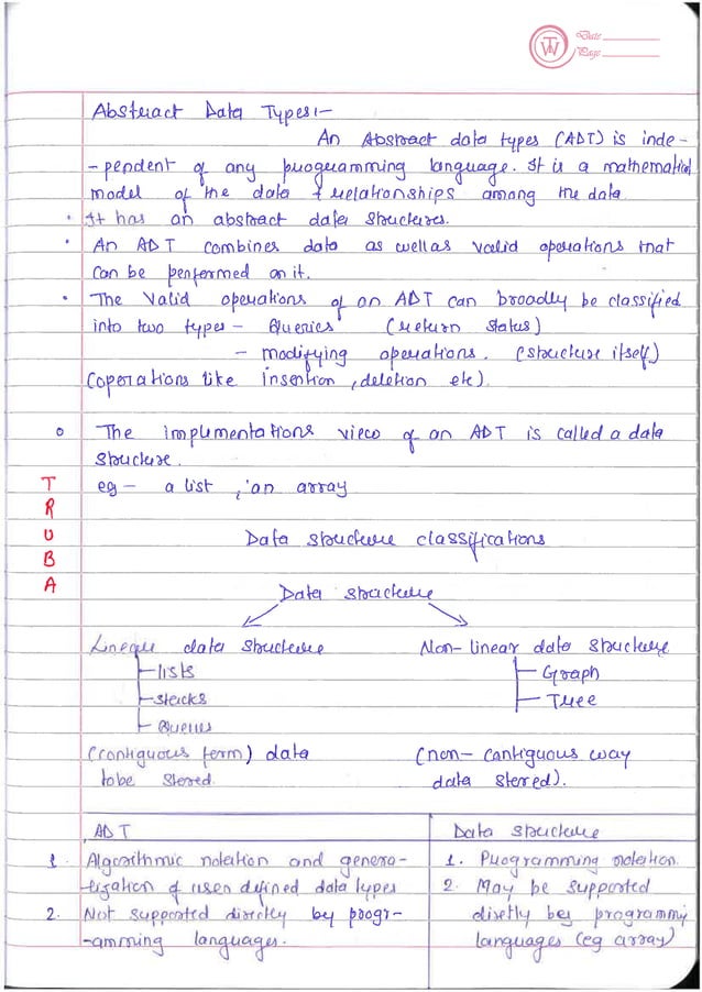 Data Structure Notes Part-1 | PDF