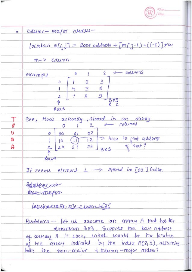 Data Structure Notes Part-1 | PDF