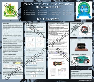DC GENERATOR | PDF