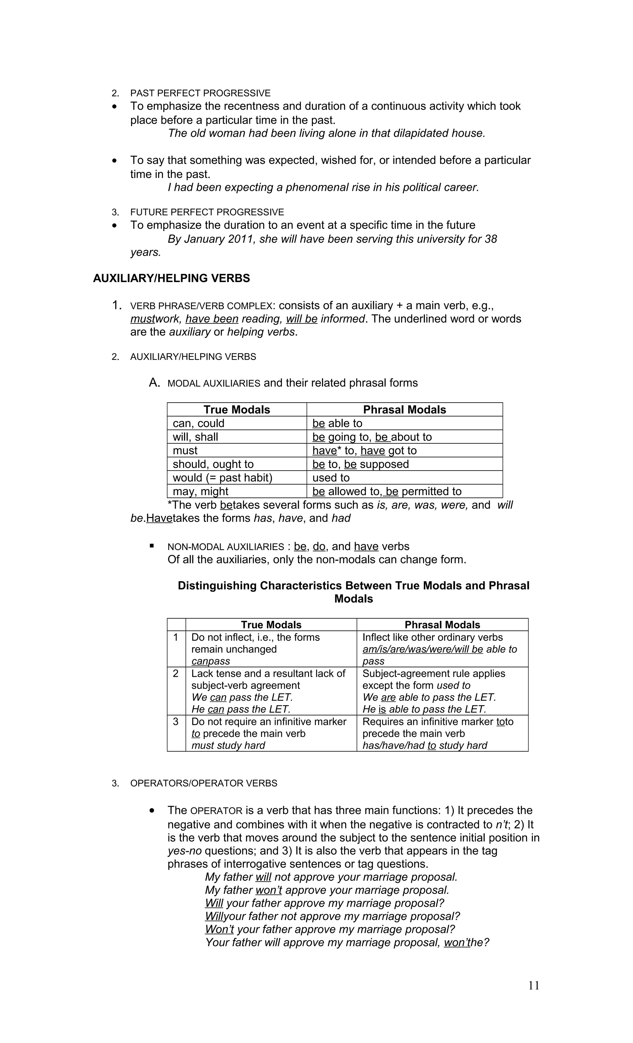 Structure of English (1 of 16) | DOC