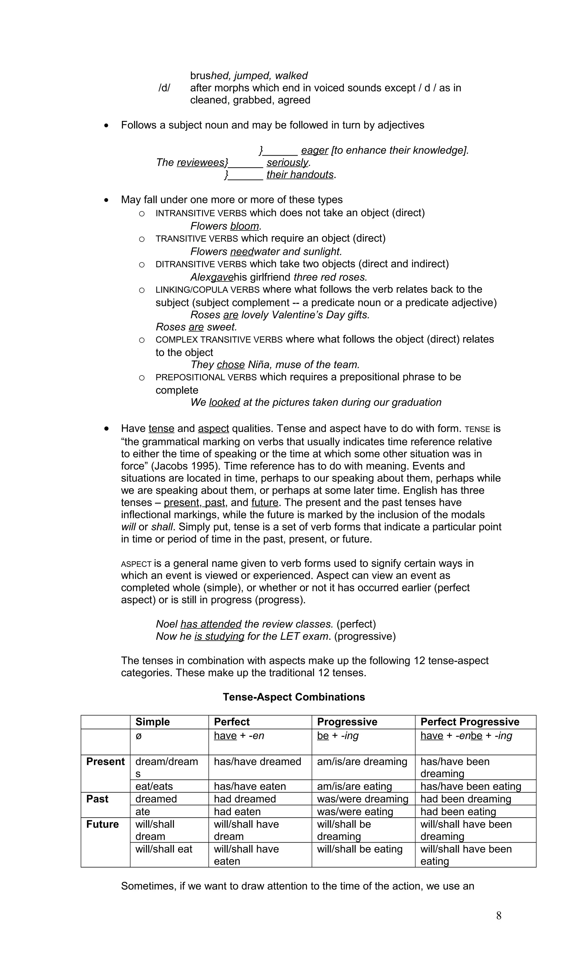Structure of English (1 of 16) | DOC