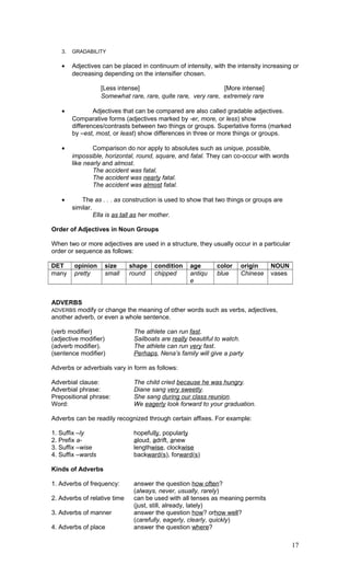 Structure of English (1 of 16) | DOC