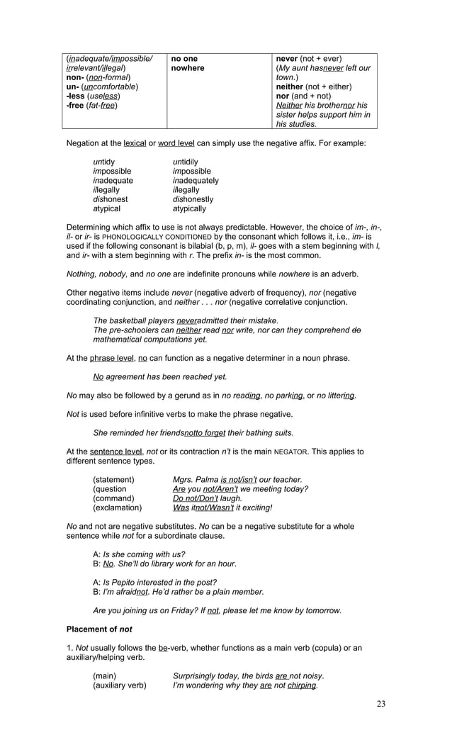 Structure of English (1 of 16)