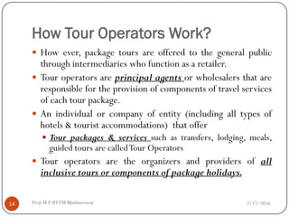 Tour Operations Management. | PDF