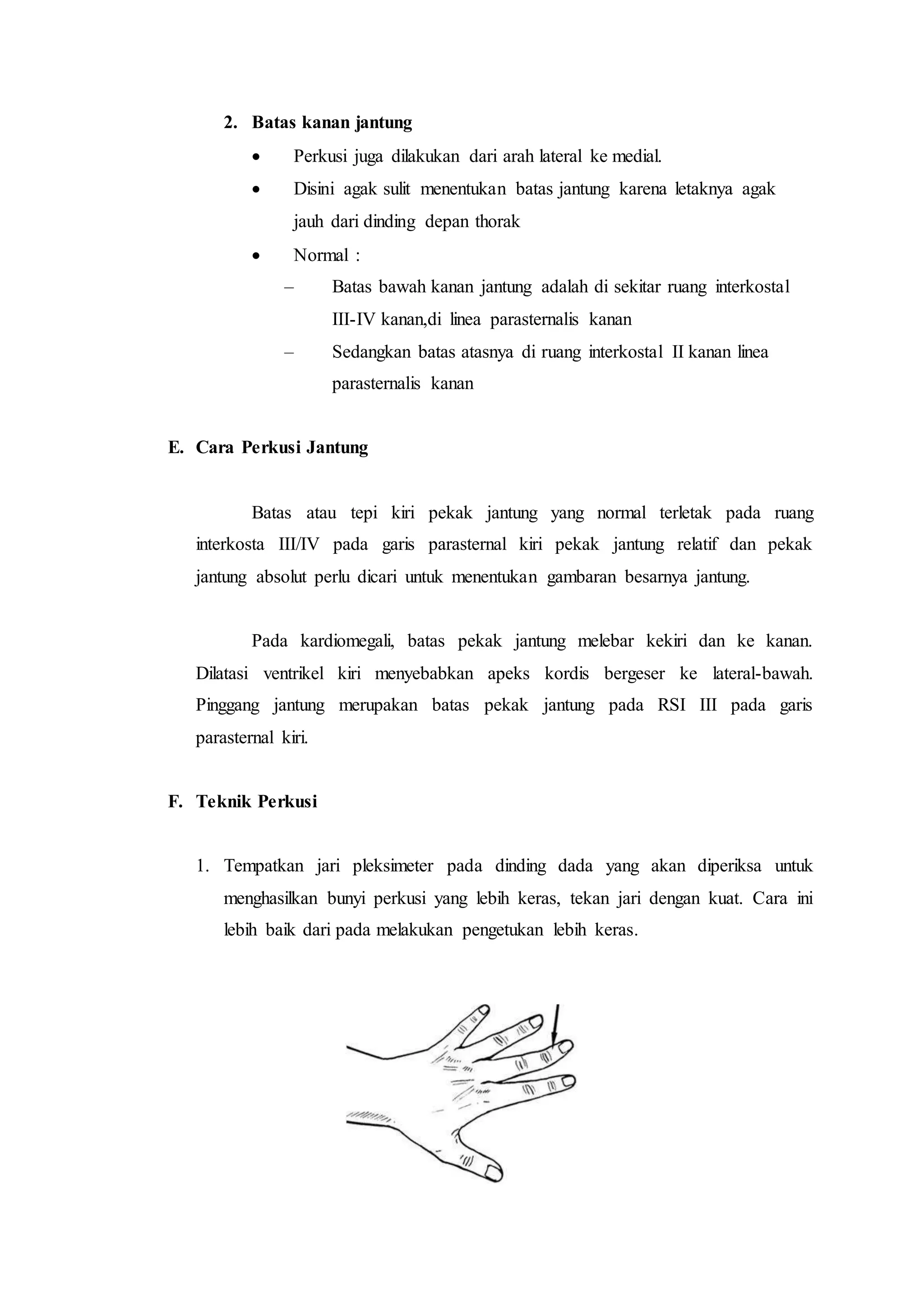PEMERIKSAAN PERKUSI JANTUNG PADA ANAK | DOCX