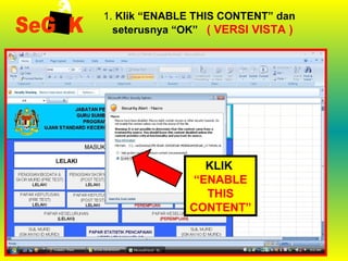 1. ppt panduan mengisi data segak | PPT