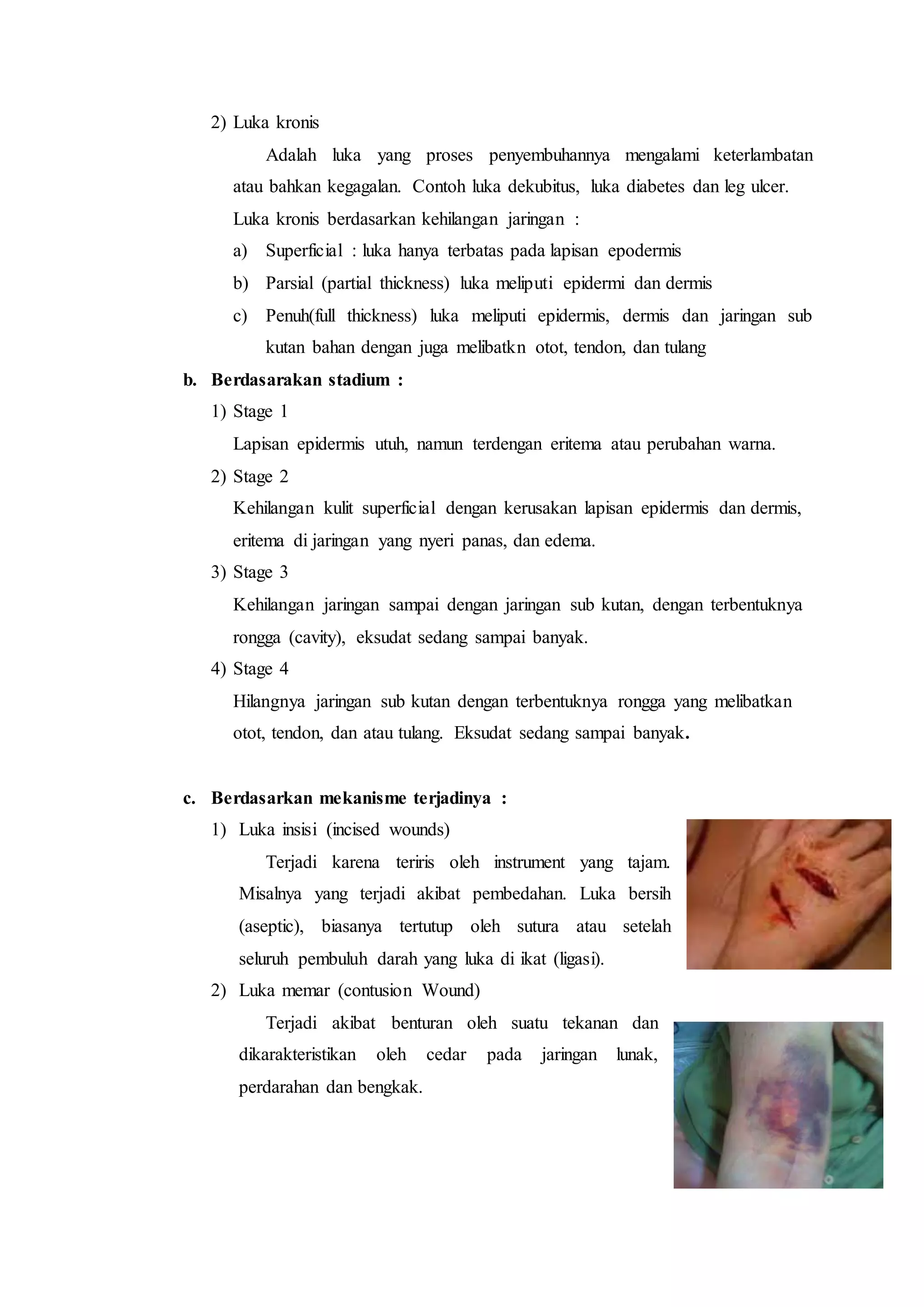 Konsep Luka dan Asuhan Keperawatan pada Luka | DOCX