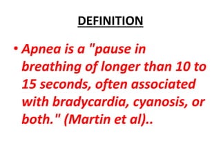 apnea | PPTX