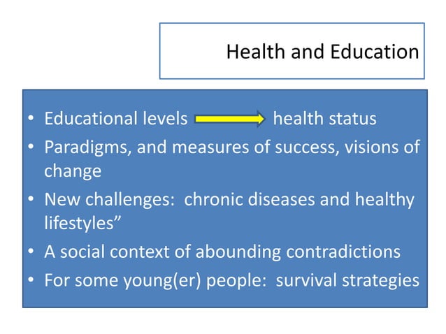 UNESCO: Health Promotion Literacy in a Development Context | PPT