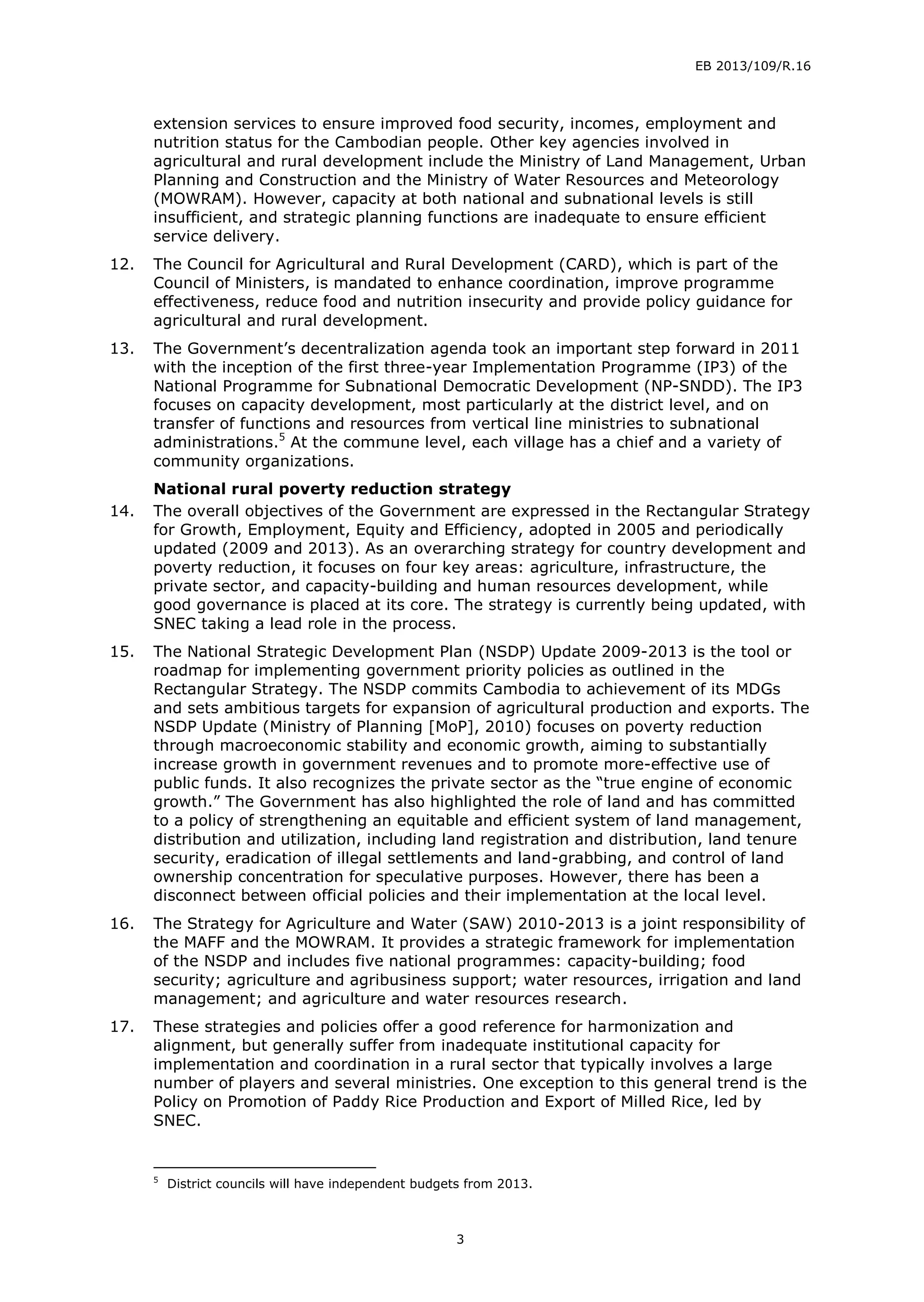 1. COSOP 2013-2018 | PDF