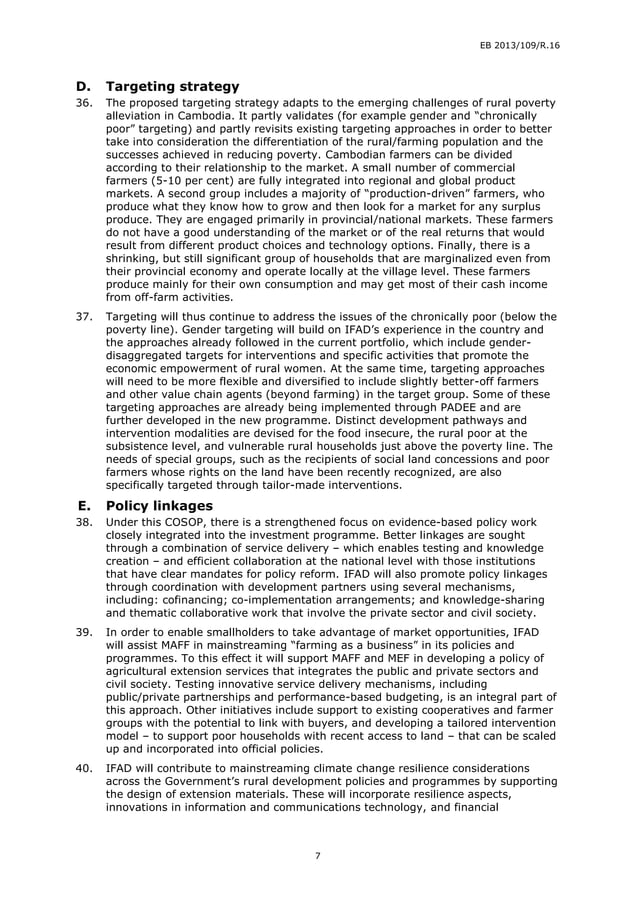 1. COSOP 2013-2018 | PDF