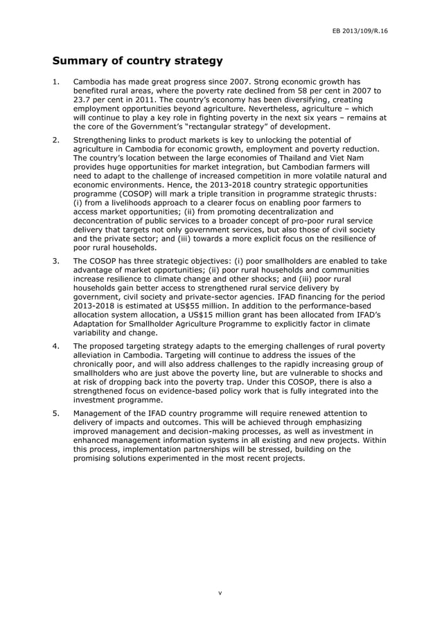 1. COSOP 2013-2018 | PDF