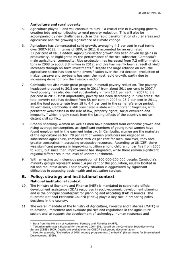 1. COSOP 2013-2018 | PDF