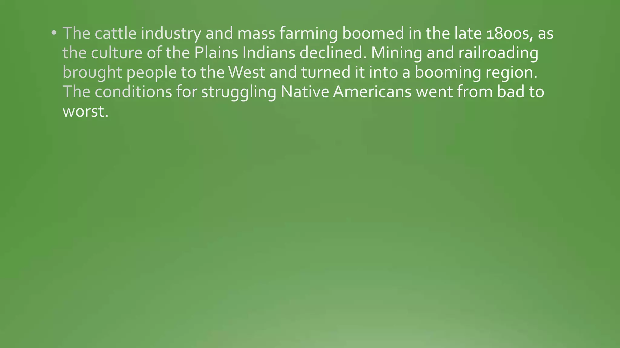 Conflicts on the Great Plains and Wild West | PPT