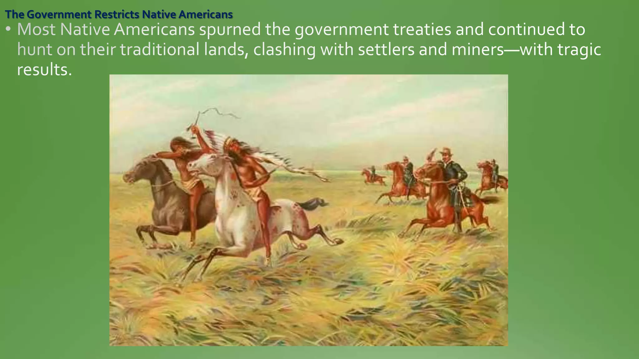 Conflicts on the Great Plains and Wild West | PPT