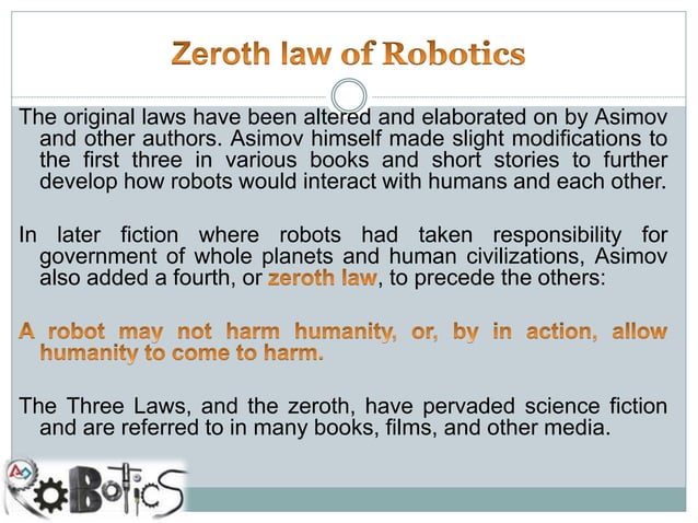 1 Introduction To Robot Pptx Robotics Technology And Computing