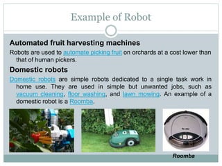 1. introduction to robot | PPTX